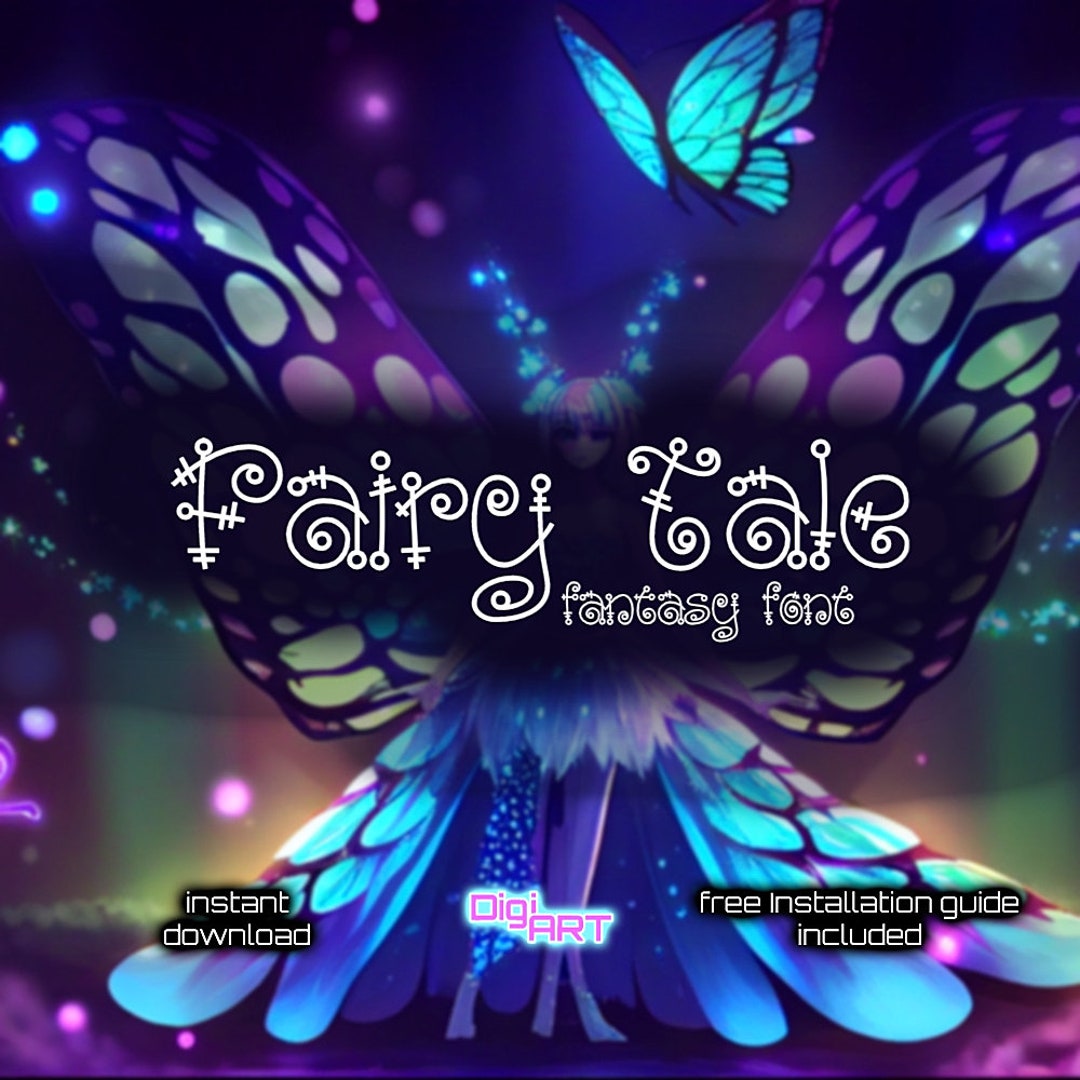 Fairy Tale Font | Fantasy Fonts Medieval Font Viking Font Hobbit Font ...