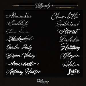 Calligraphy Fonts | Script, Fantasy Font, Funky Fonts, Crafting Font ...