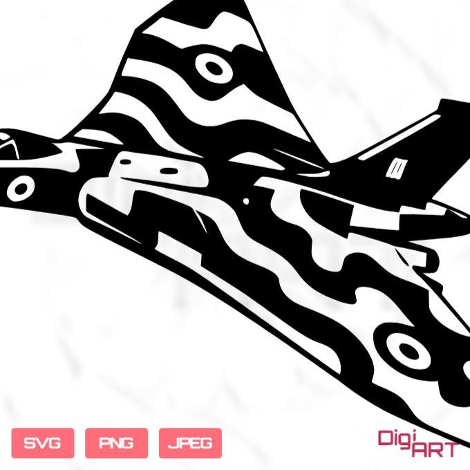 RAF Vulcan Bomber SVG: Royal Air Force Silhouette (digital Download) - Etsy