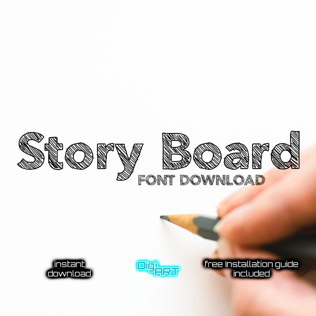 Story Board Font | Handwritten Fonts Hand Drawn, Comic Kids Font ...