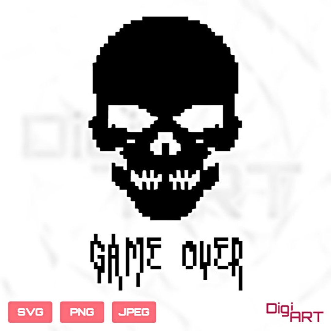 Game Over | Gamer Gift Pixel Art Space Invader Video Game Retro ...