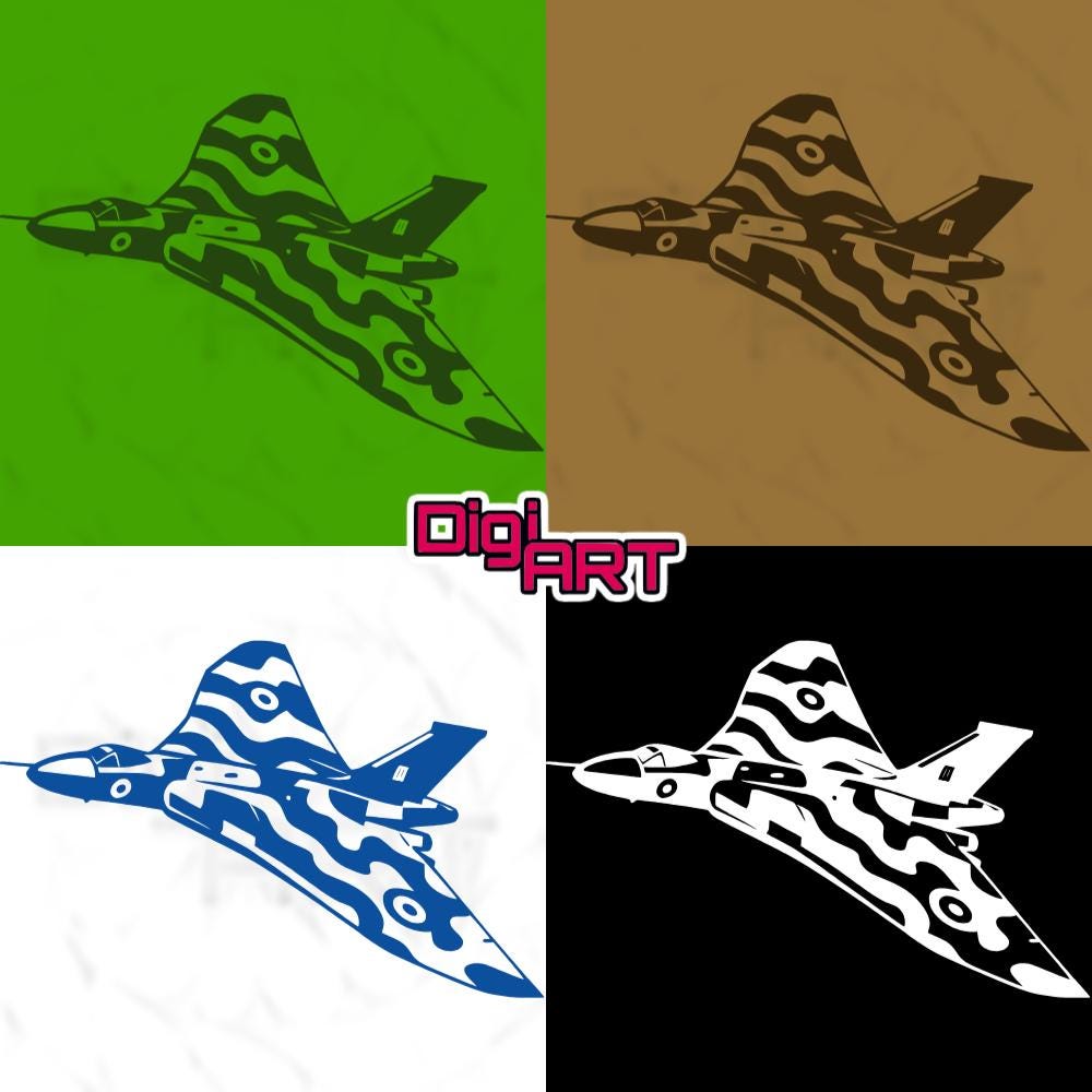 RAF Vulcan Bomber SVG: Royal Air Force Silhouette (digital Download) - Etsy