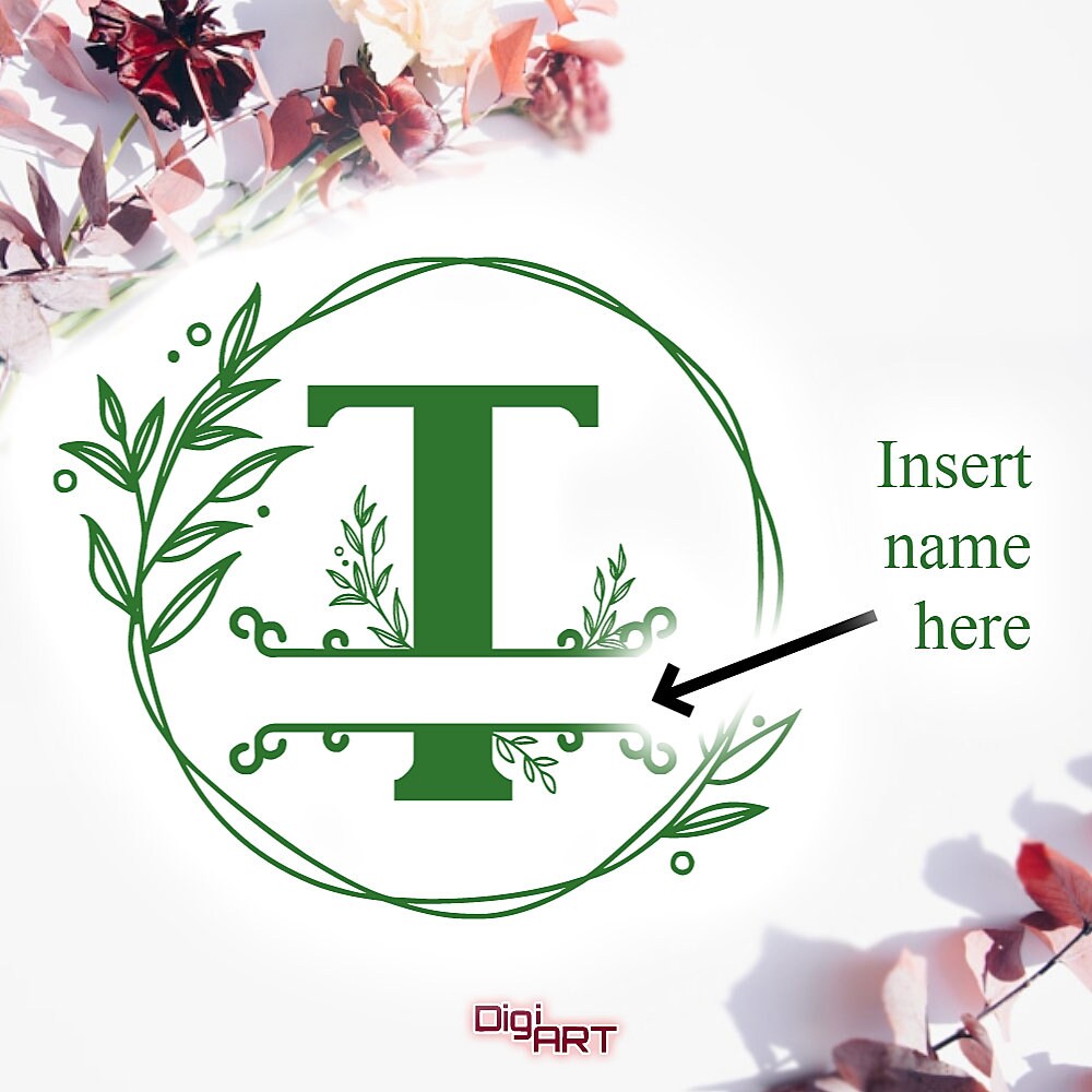 Floral Monogram Font Calligraphy Font Script Monogram Font Funky Fonts ...