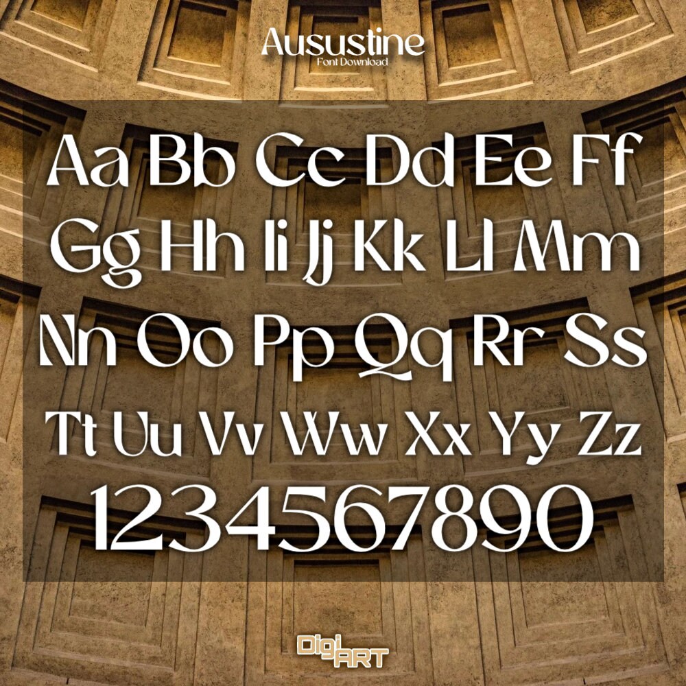 Augustine Font Roman Font Alphabet Font Norse Mythology Font - Etsy