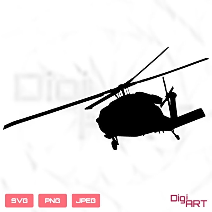 Blackhawk Helicopter SVG: Military Aviation Art (instant Download) - Etsy