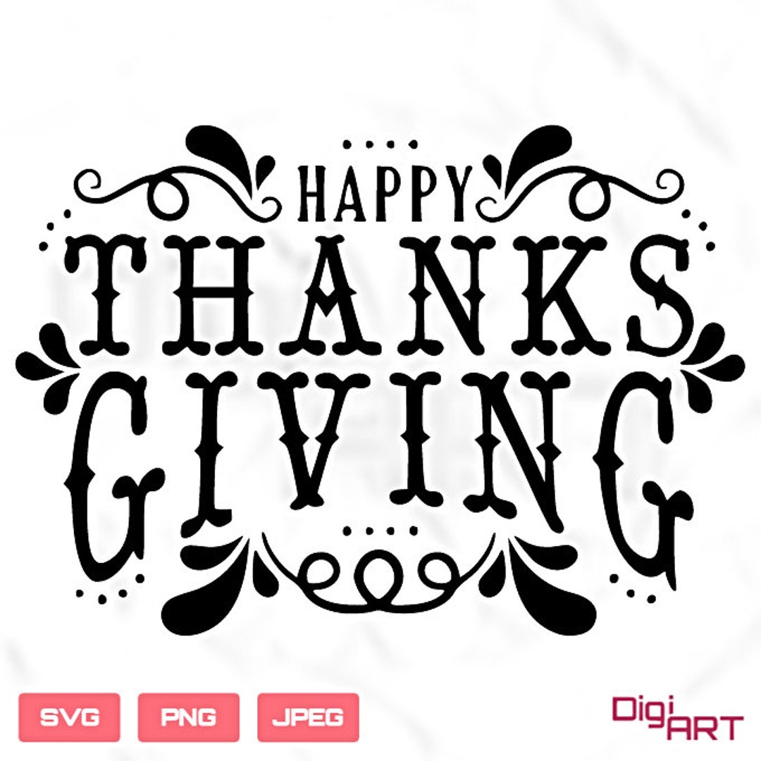 Feliz Día de Acción de Gracias Logo SVG, Otoño, Agradecido, Calabaza ...
