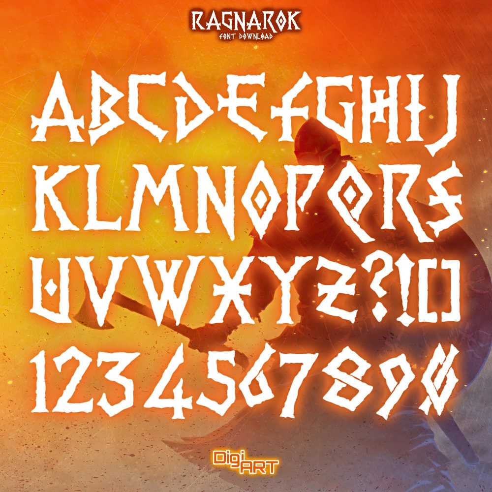 Viking Font Bundle Nordic Font Norse Font Svg Rune Font - Etsy