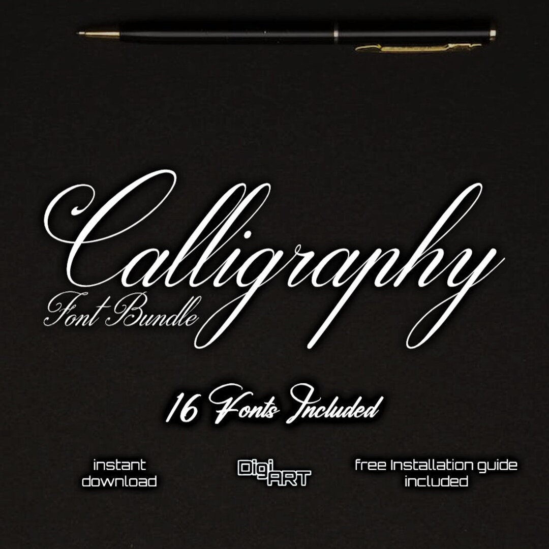 Calligraphy Fonts | Script, Fantasy Font, Funky Fonts, Crafting Font ...