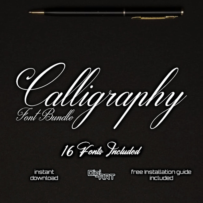 Calligraphy Fonts | Script, Fantasy Font, Funky Fonts, Crafting Font ...