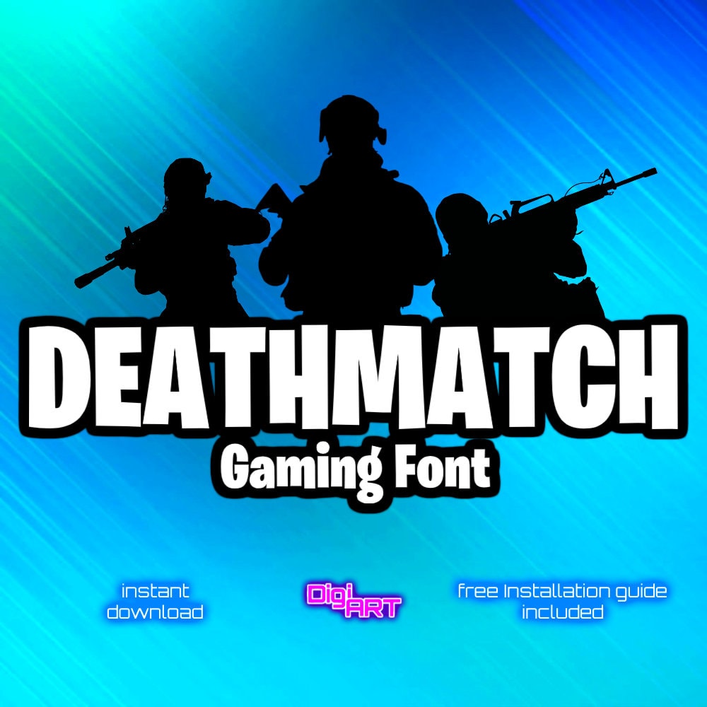 Deathmatch Gaming Font Gamer Font Gaming Font Fantasy Font Funky Font ...