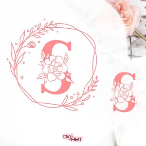 Floral Monogram Font Calligraphy Font Script Monogram Font Funky Fonts ...