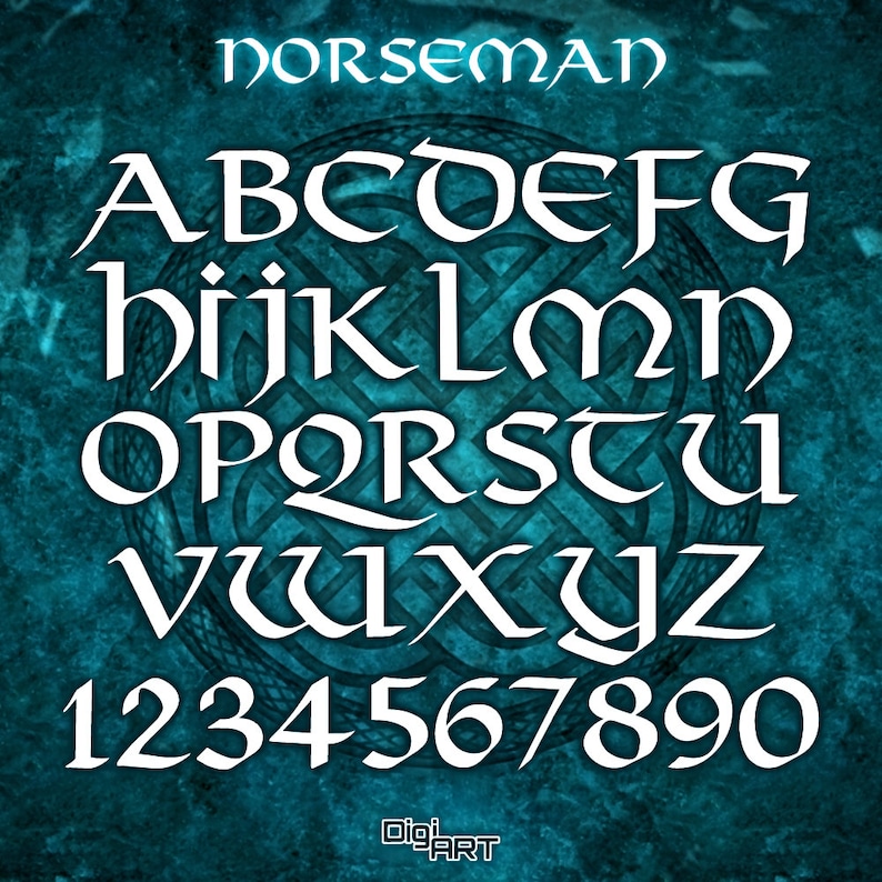 Norseman Font | Viking Font Nordic Font Norse Font Svg Rune Font Viking ...