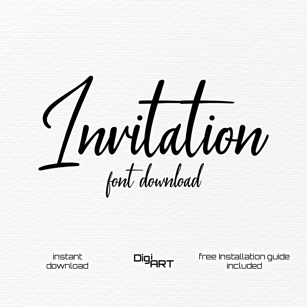 Invitation Font Calligraphy Font Wedding Font Script Fantasy Font Funky ...