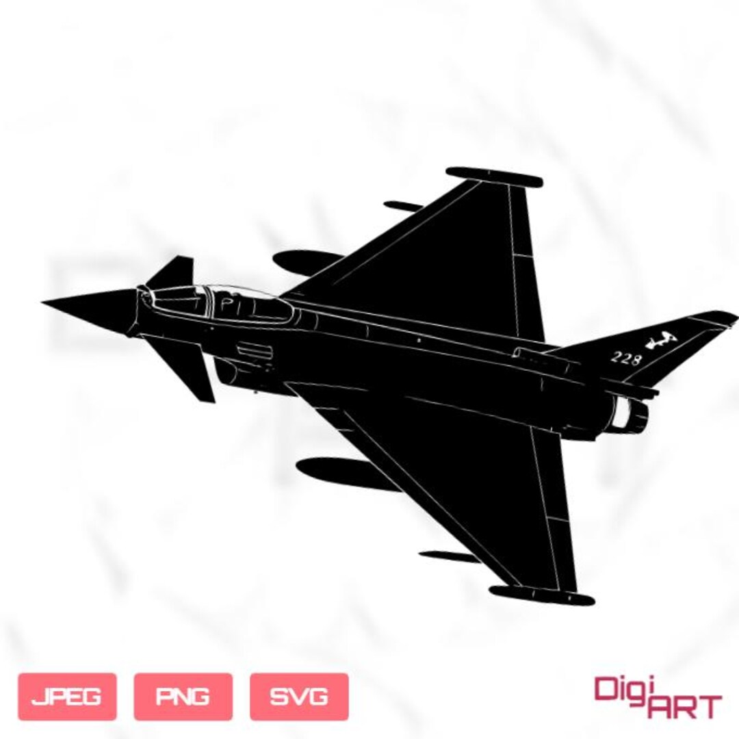 RAF Typhoon Silhouette SVG | Royal Air Force, Military, Armed Forces ...