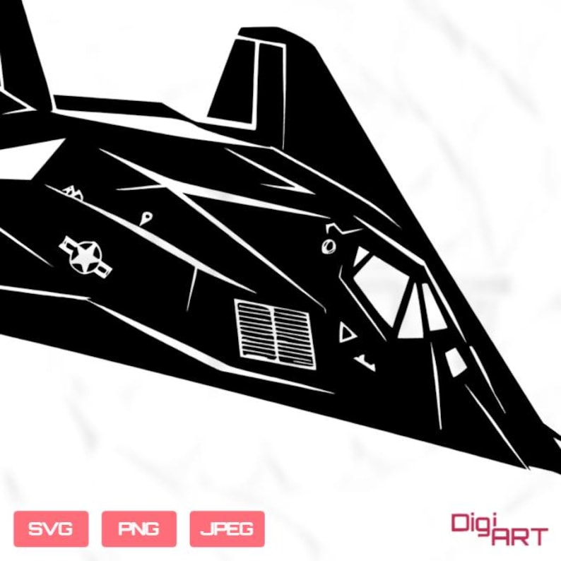 F-117 Nighthawk Silhouette SVG | US Air Force, Military, Armed Forces ...