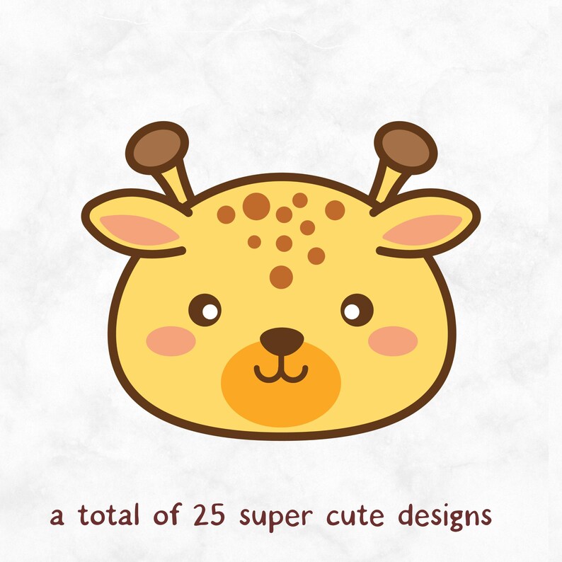 Kawaii Cute Animals PNG Bundle, Kawaii Animals Clipart, Cute Animals ...