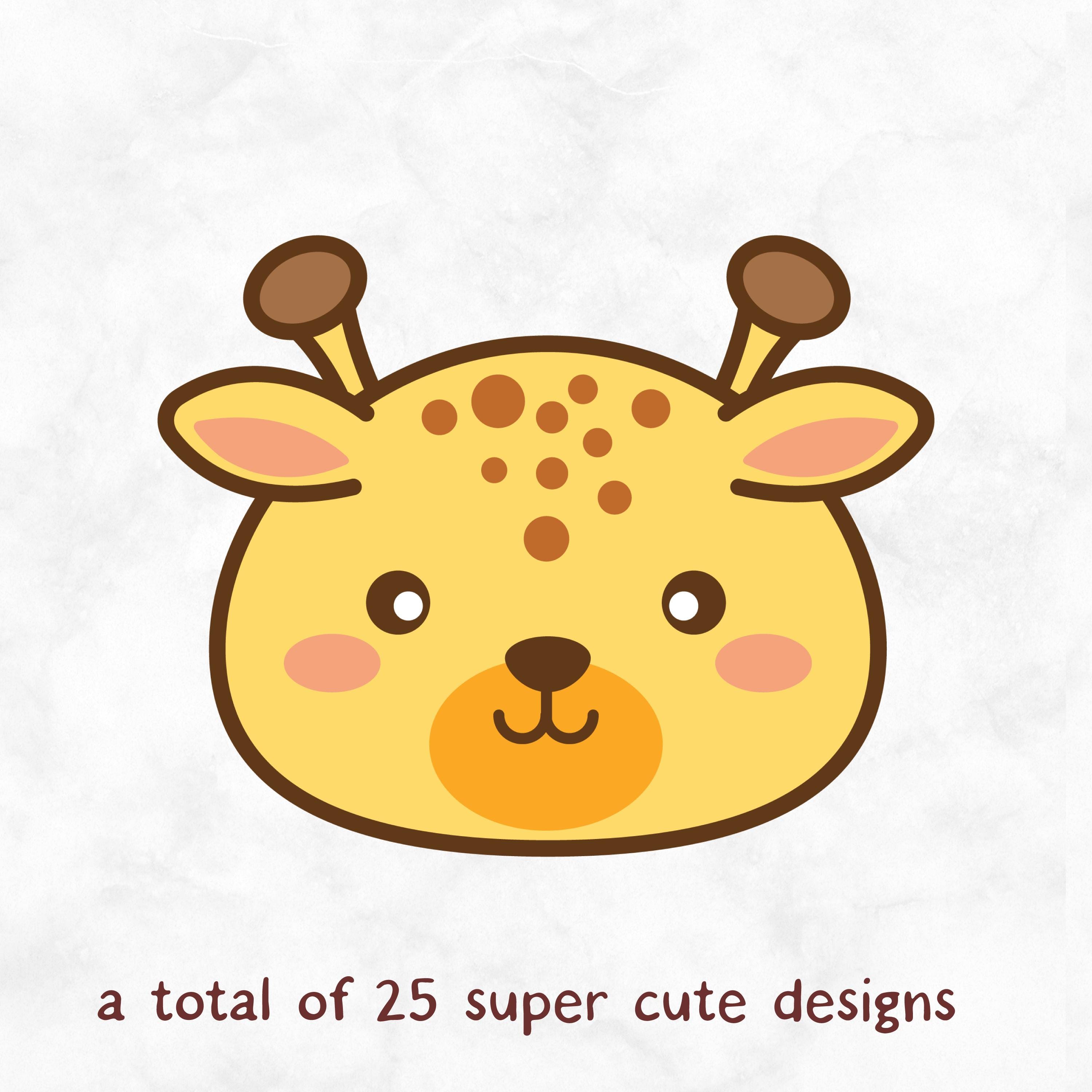 Kawaii Cute Animals PNG Bundle, Kawaii Animals Clipart, Cute Animals ...