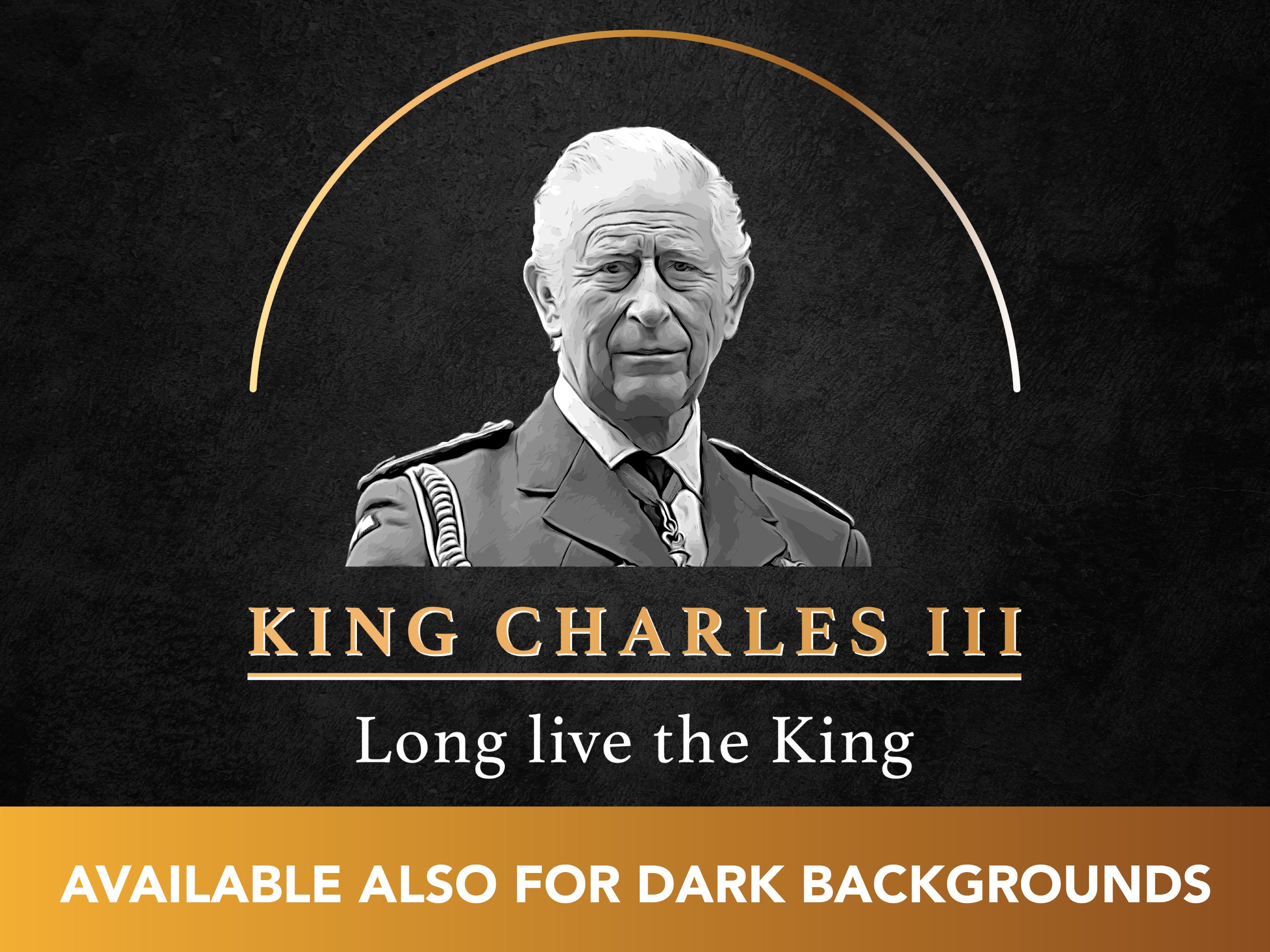 King Charles III PNG, Long Live the King, Royal Emblem Design for King ...