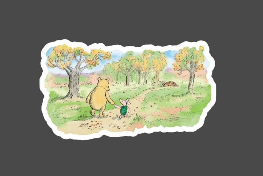 Classic Pooh Sticker/ Classic Pooh Wall Decal/ Classic Piglet/ - Etsy