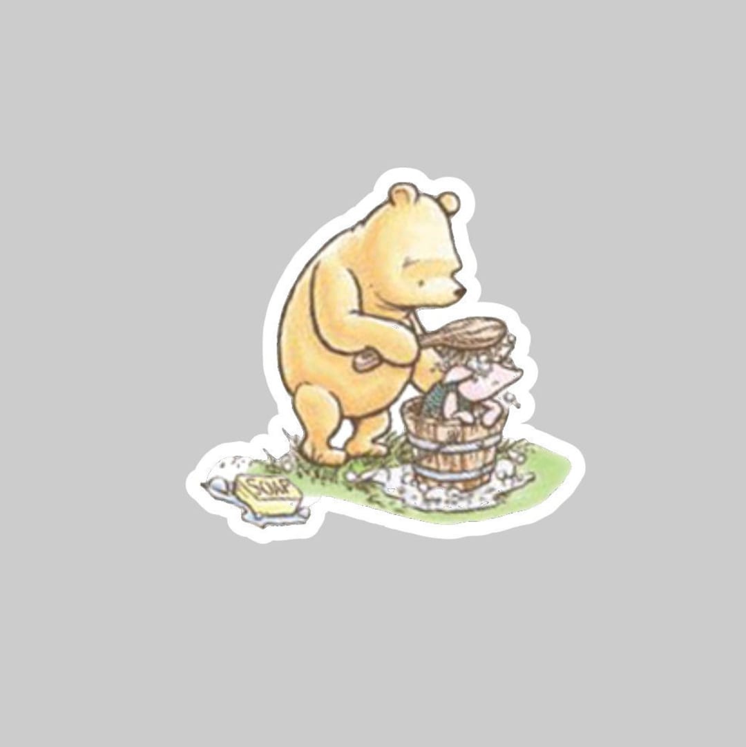 Classic Winnie the Pooh Sticker/ Classic Pooh Sticker/ Classic - Etsy