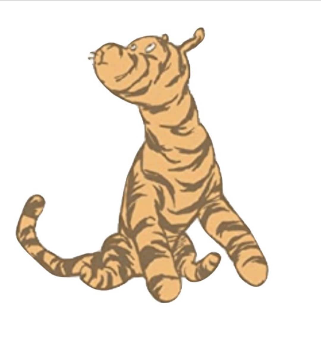 Classic Tigger Sticker Tigger Wall Decal Classic Pooh Sticker - Etsy