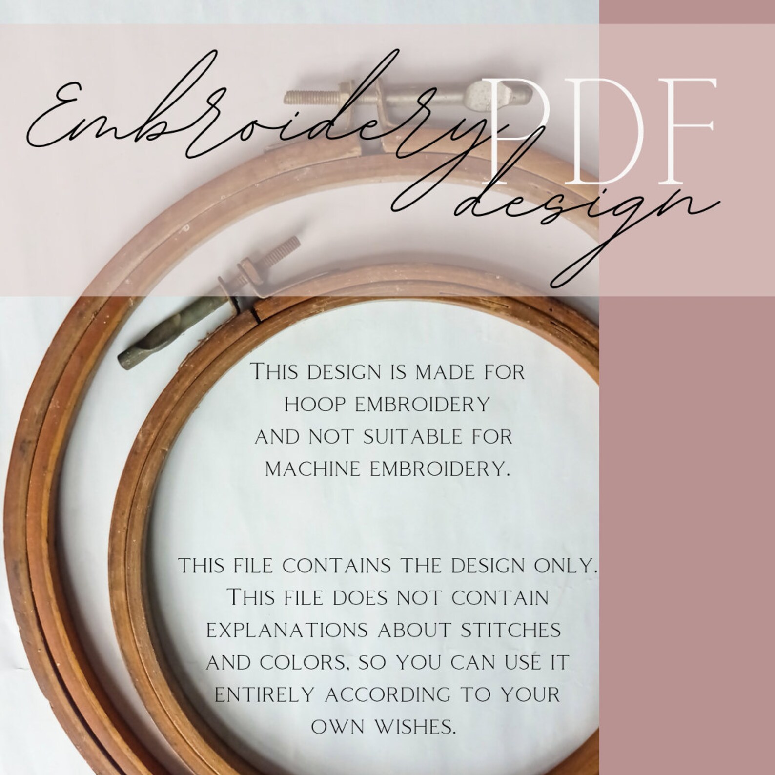 Embroidery PDF Design Pattern Flower Wreath - Etsy