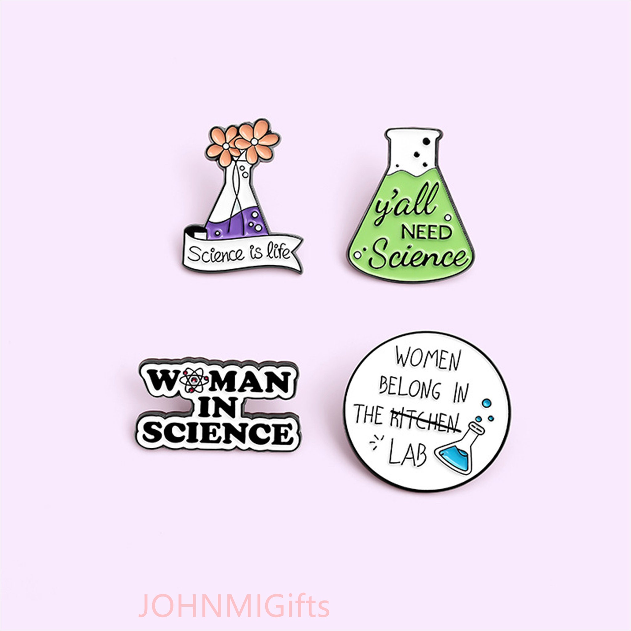 Science is Life Women in Science All Need Science Enamel - Etsy