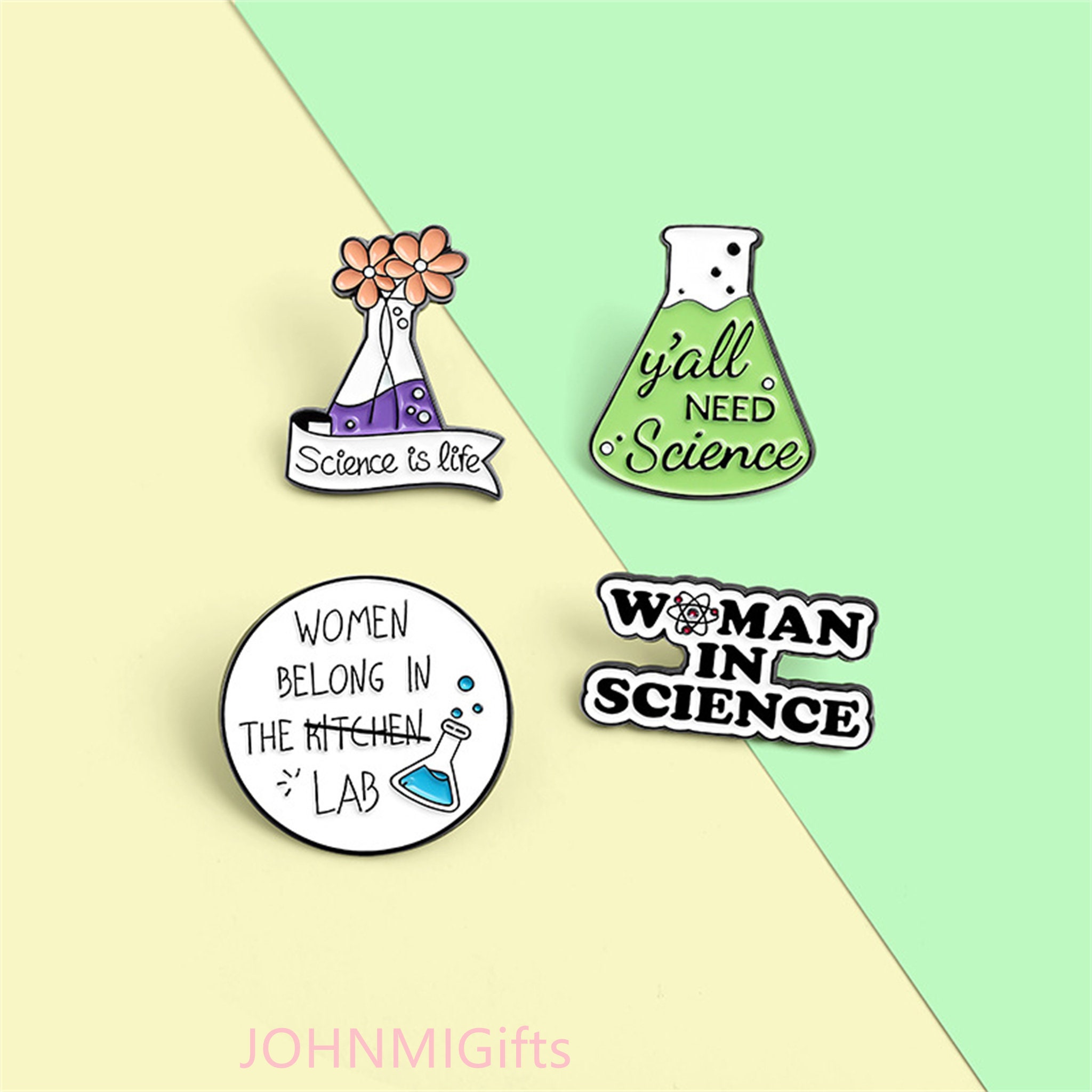 Science is Life Women in Science All Need Science Enamel - Etsy