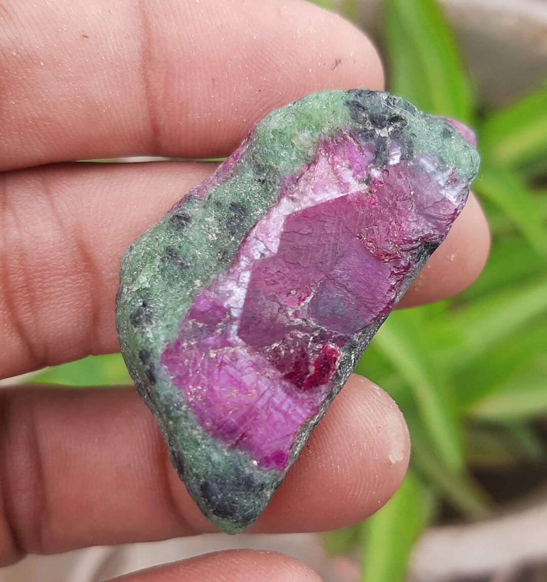 Rare Raw Natural Beautiful Gem Rough Ruby Zoisite Material - Etsy