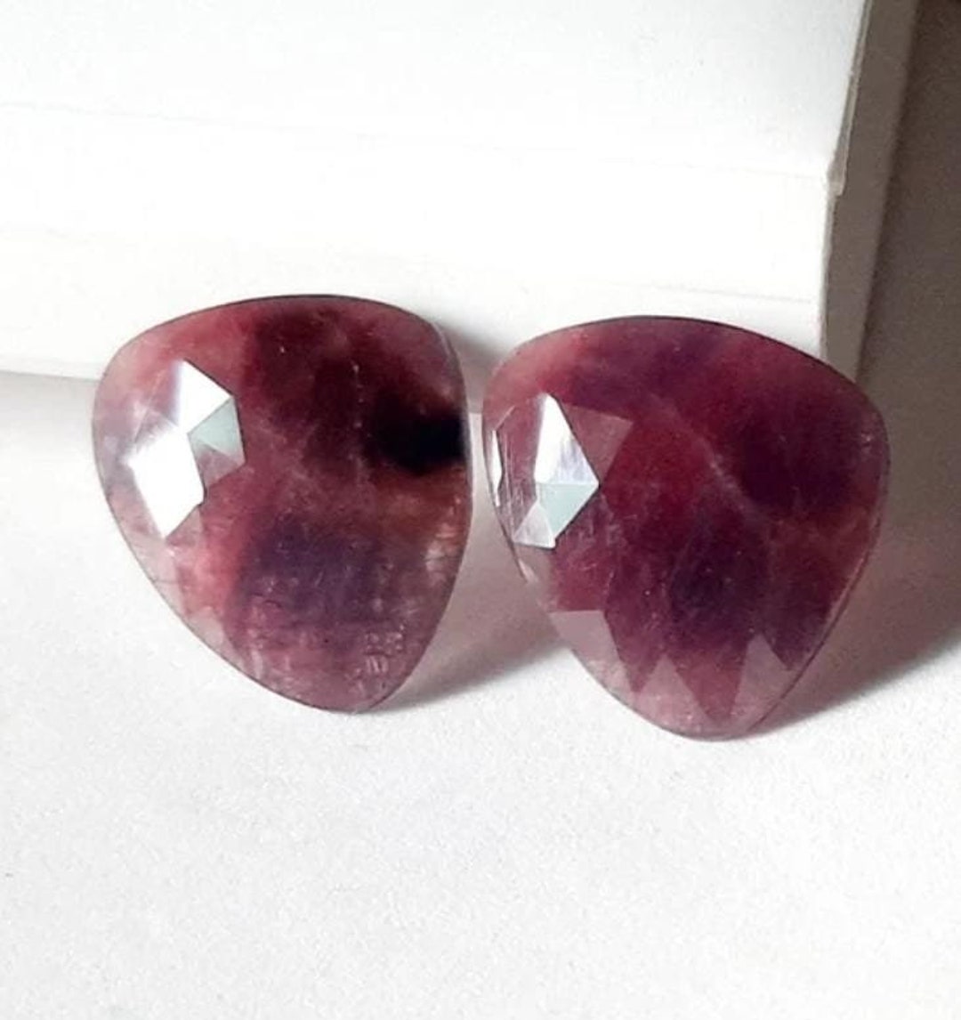 28 Ct Rose Cut 100% Natural Wonder Sapphire Rose Cuts Slice Fancy Shape ...