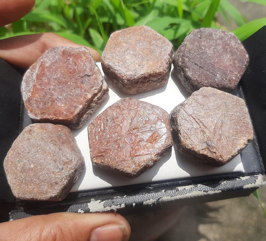 RUBY Raw Crystal Record Keeper Crystal, Corundum, Hexagon Birthstone ...