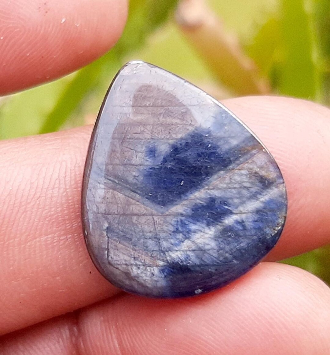 Blue Sheen Sapphire Cabochon Gemstone, September Birthstone ,gift for ...