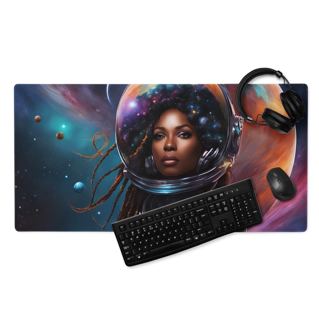 Galactic Goddess Gaming Mouse Pad | Heroine Space Pad - Etsy