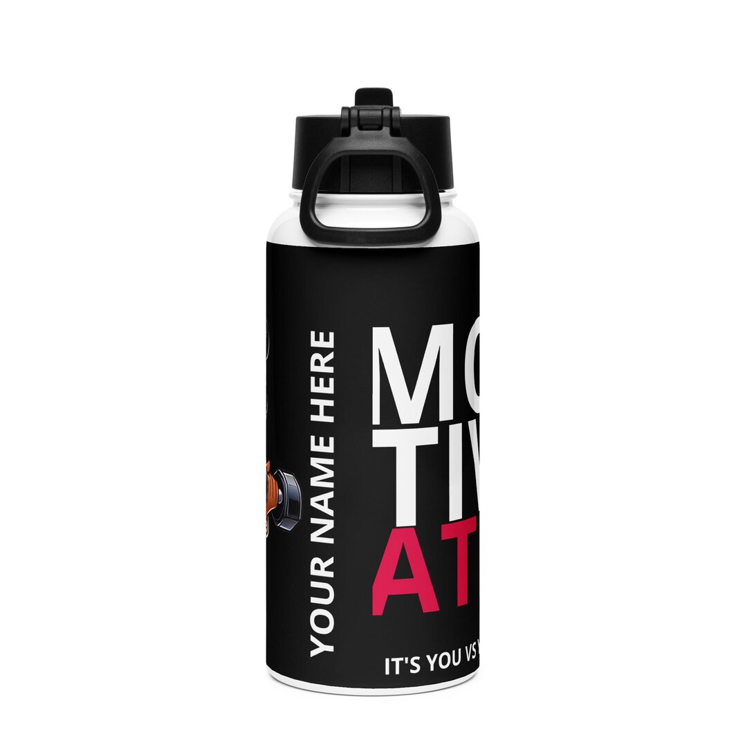 Black Betty Boop Body Builder Character Stainless Steel Water Bottle ...