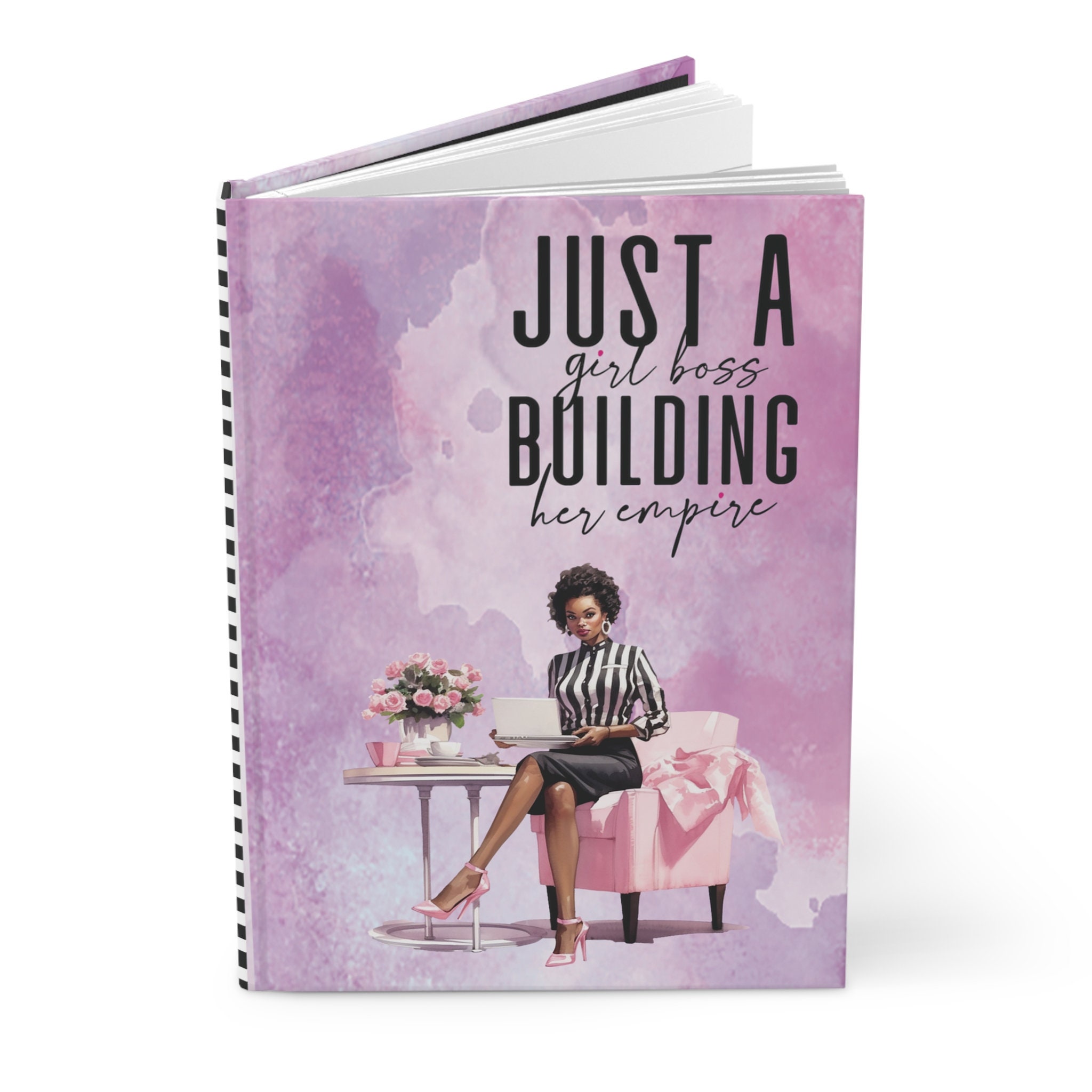 Just a Girl Boss Building Her Empire Hardcover Matte Journal ...