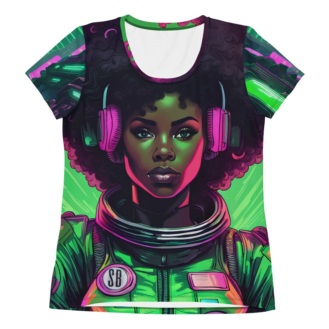 Green Astro Queen Black Girl Magic Astronaut Women's - Etsy