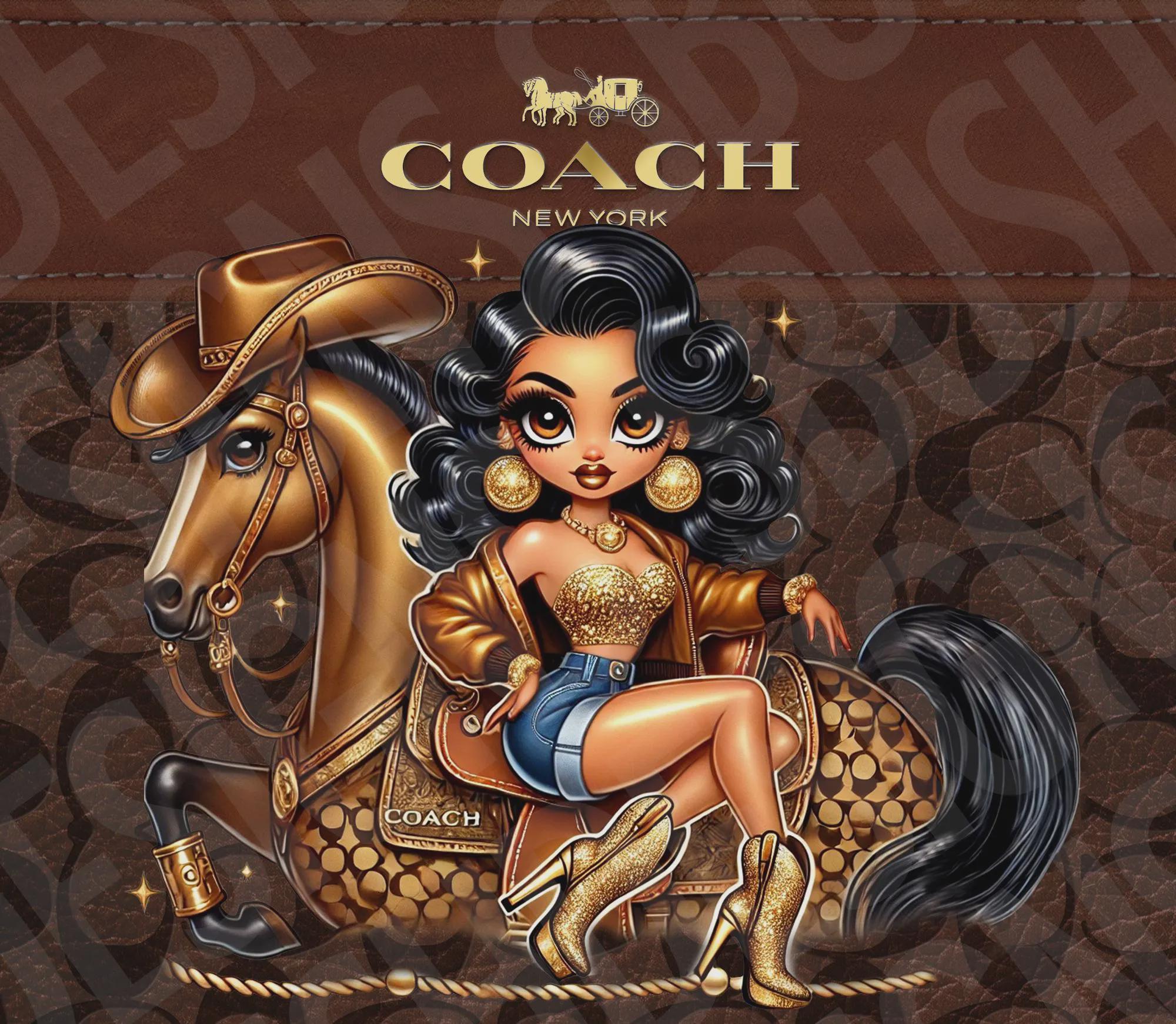 Modern Betty Boop Cowgirl Purse Tumbler Wrap PNG High Resolution File ...