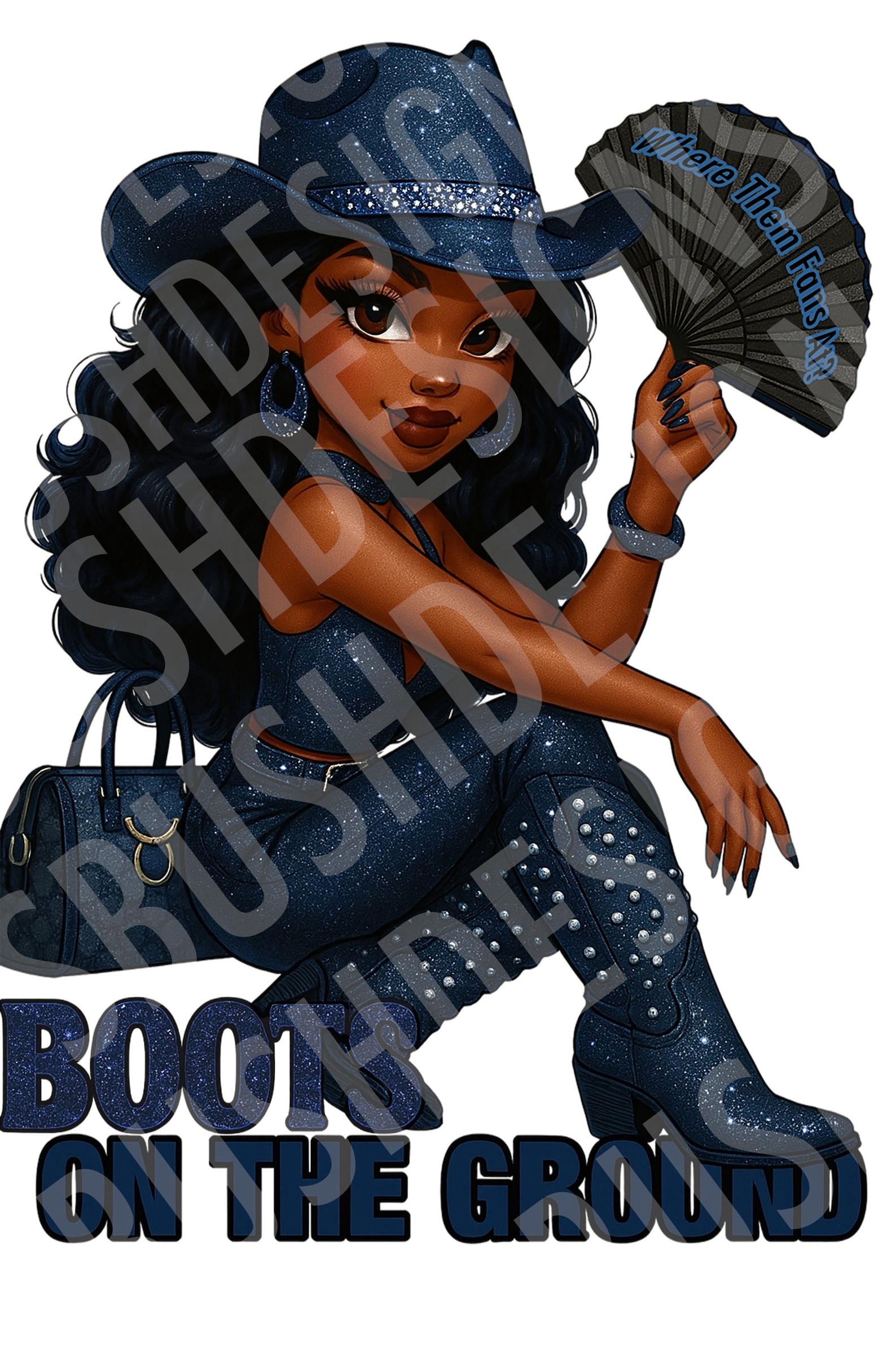 Fly Cowgirl Black Betty Boop Boots on the Ground Image - 1 Png File ...