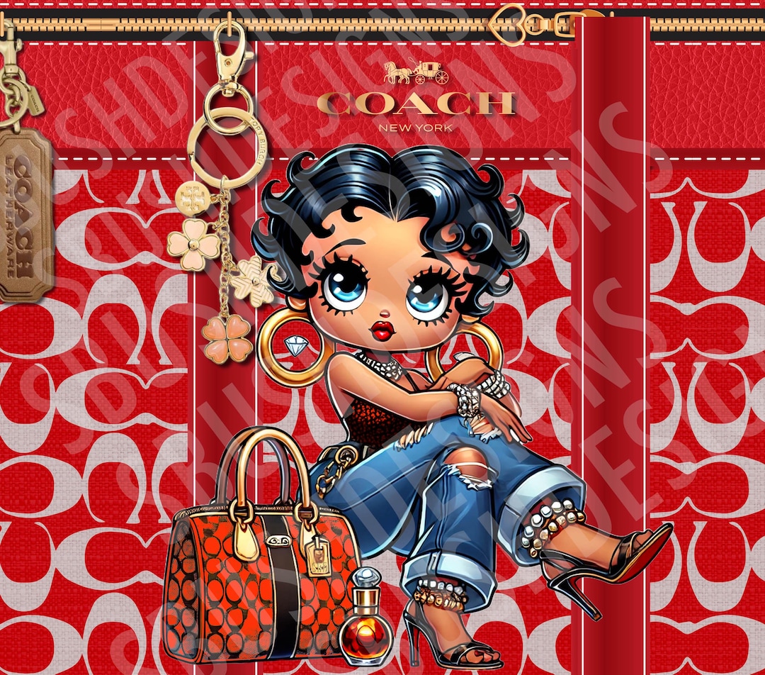 Fabulous Betty Boop Coach Tumbler Wrap PNG High Resolution File - Betty ...