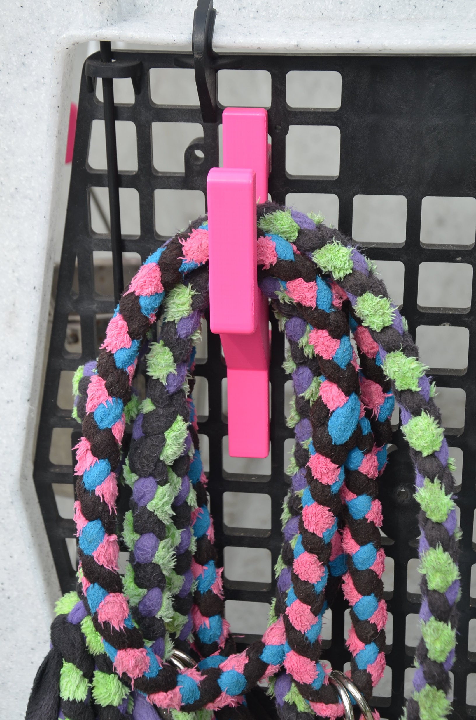 Hot Pink Bundle-ruffland Kennel Door Leash Hook and Ruffland - Etsy