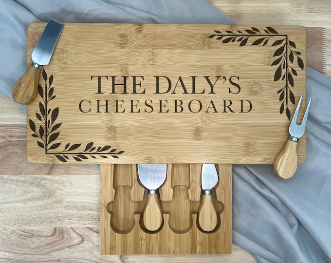 Personalised Cheese Board Set. 9 Designs to Choose From. Custom Cheese ...