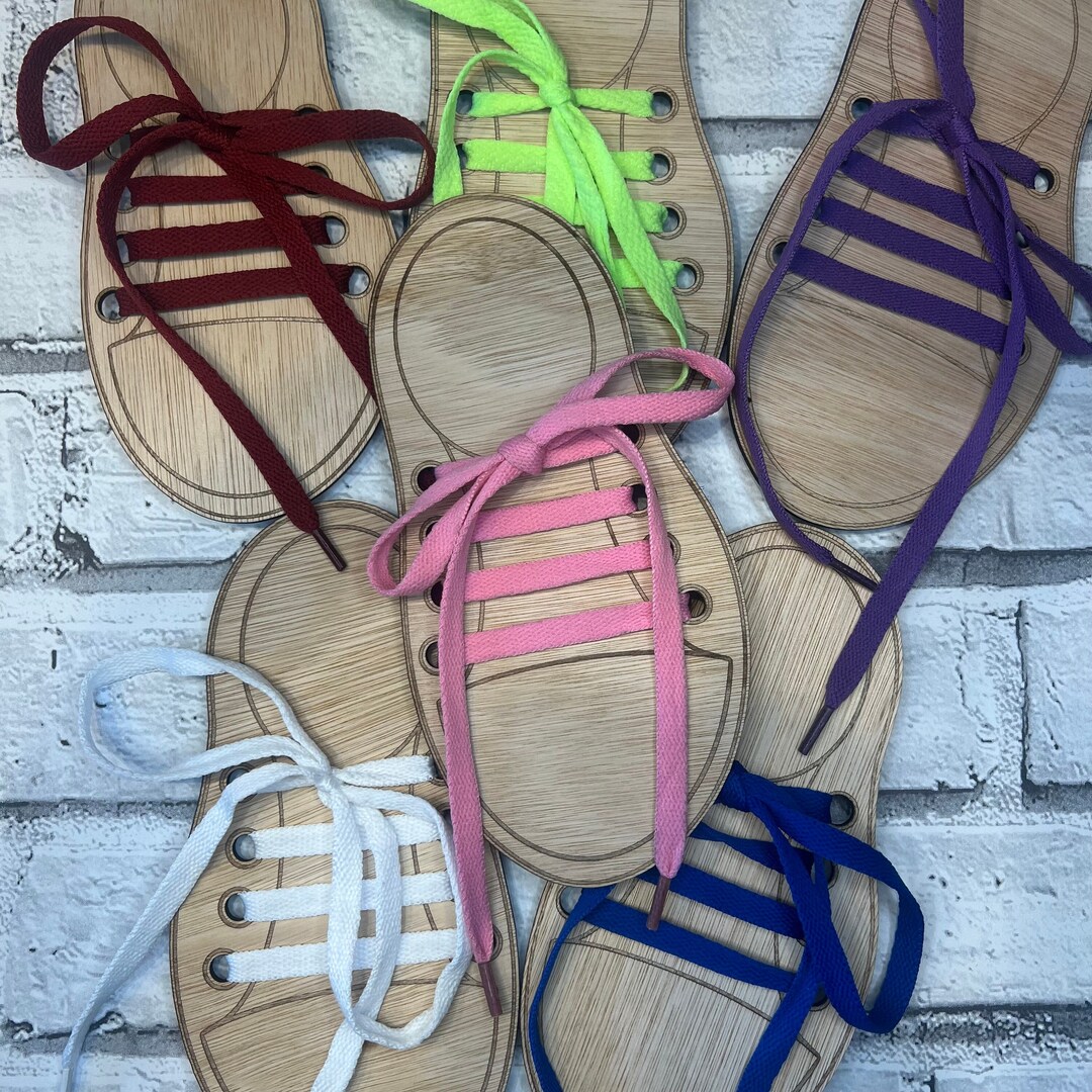 Learn to Tie Shoe Laces Educational Toy Shoe Lacing Board Gift for ...