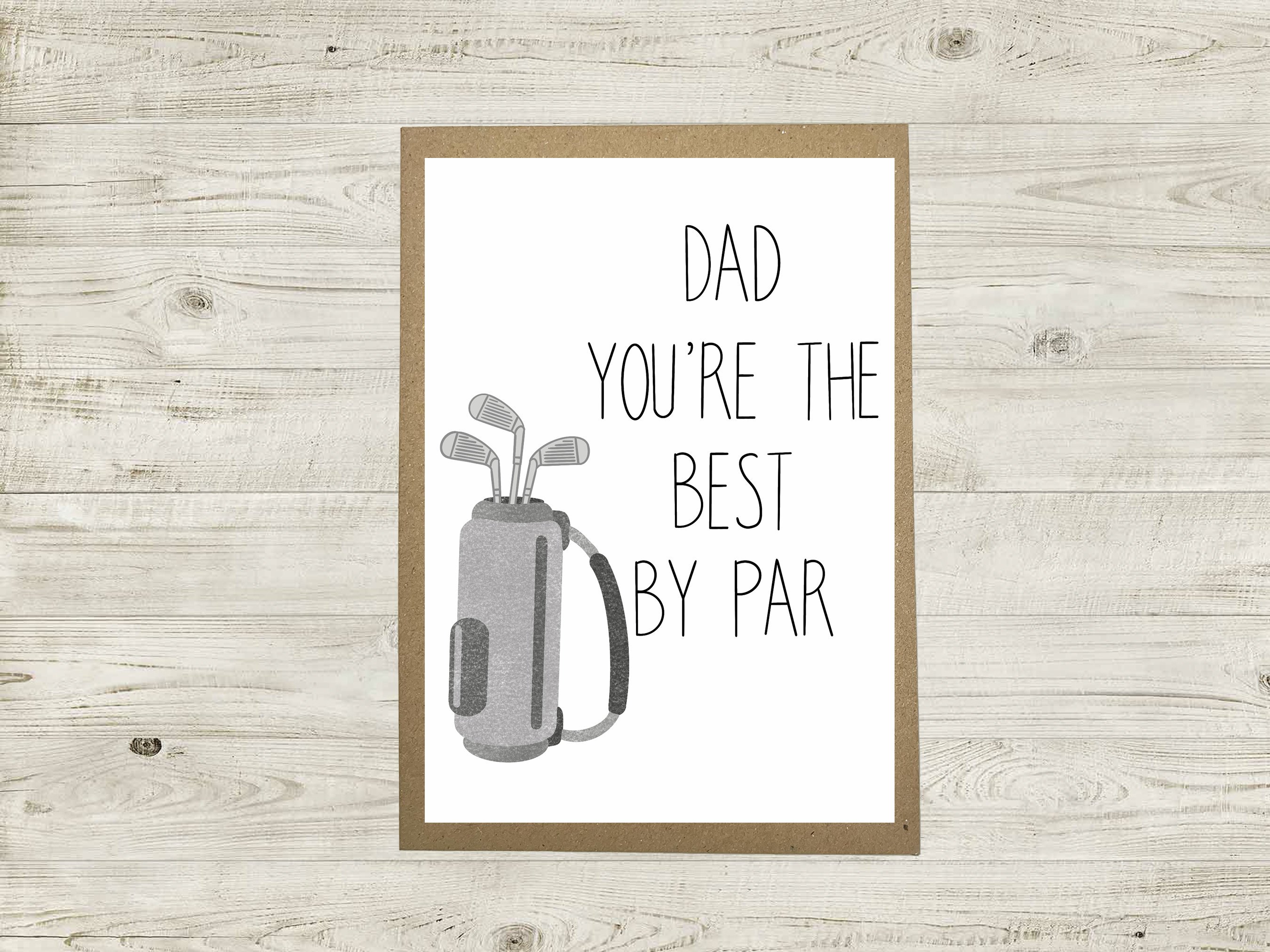 Fathers Day Card Dad Youre the Best by Par A6 Card for Dad Card for ...