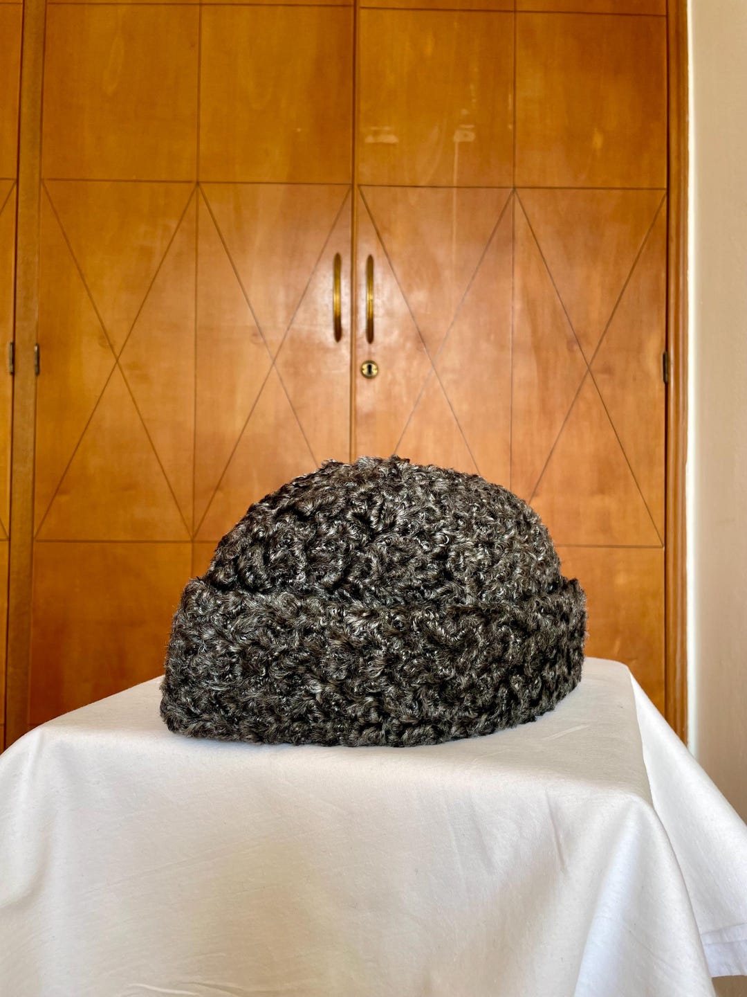 Vintage Hat Karakul Grey Hat Jinnah Cap Karakule Wool Hat Diplomat ...
