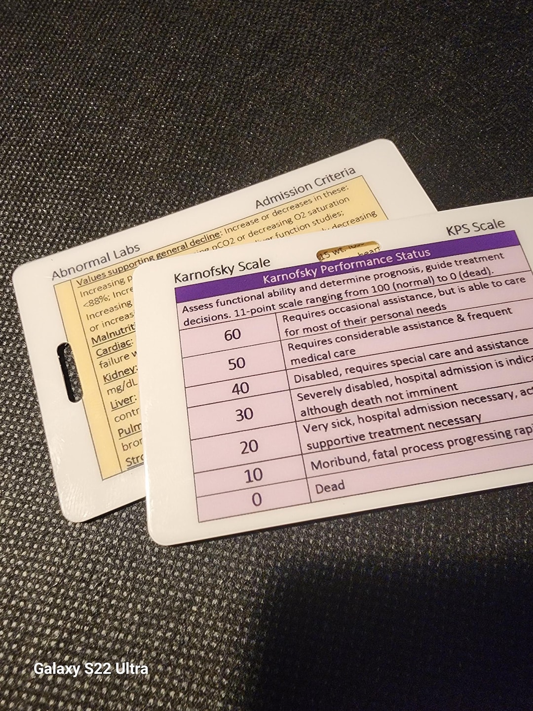 Hospice Nurse Admission Badge Buddy: Karnofsky Scale, Abnormal Labs ...