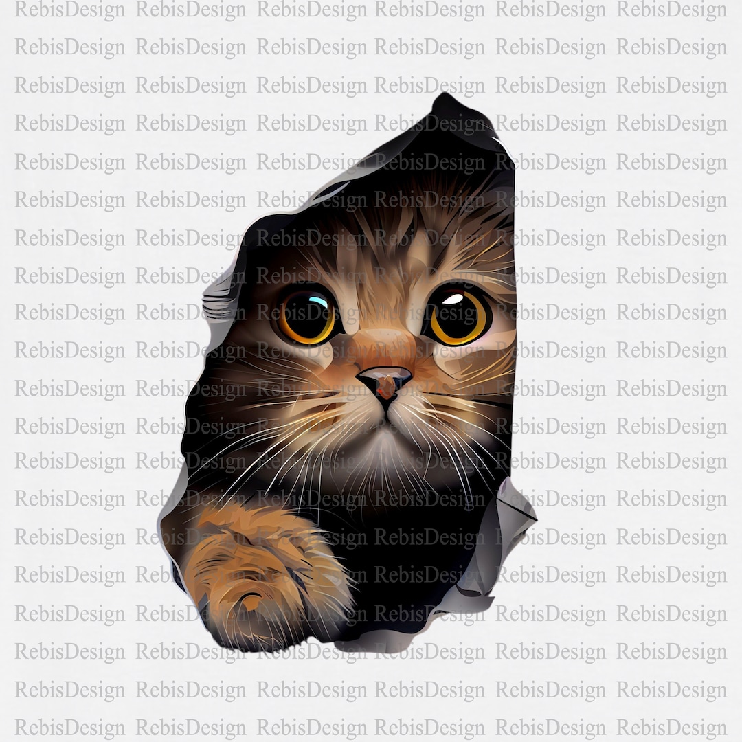 Cat Design PNG File PNG File Digital Download - Etsy