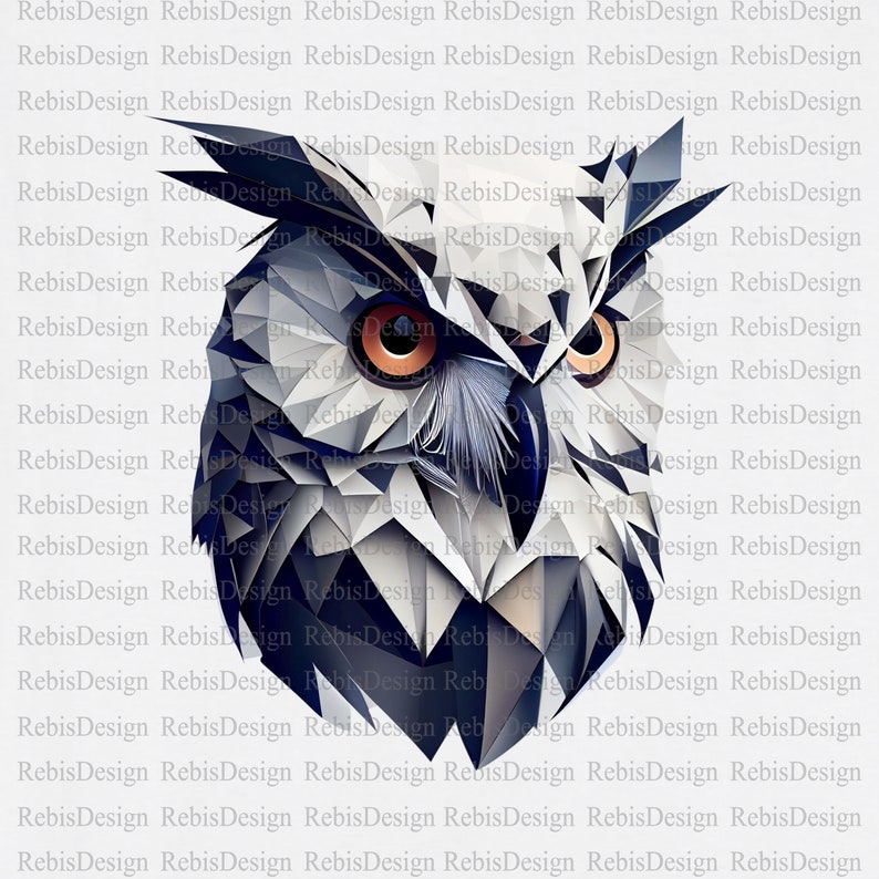 Diseño de buho Archivo PNG Low Poly PNG Descarga digital Sublimación ...