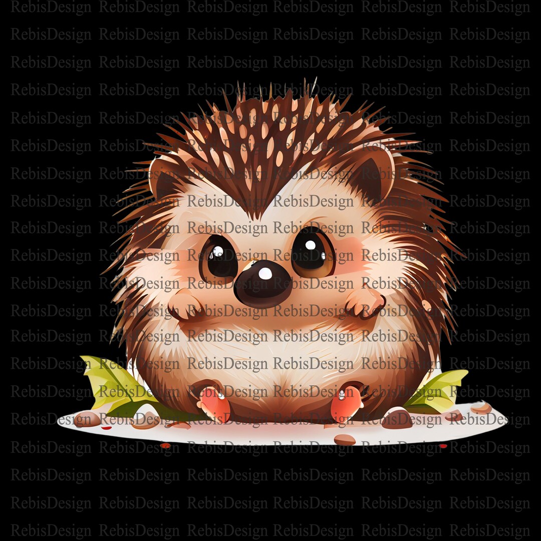 Hedgehog Design PNG File PNG File Digital Download - Etsy