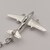Airplane F-22 Raptor Sterling Silver Keychain , Sport Airplane Keyring ...