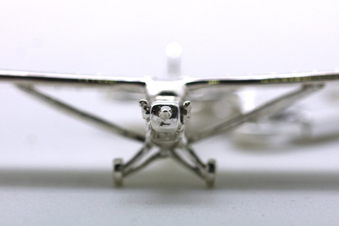 Airplane Piper CUB J-3 Sterling Silver Keychain , Sport Airplane ...